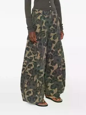 R13 Leopard-print Cotton Cargo Pants
