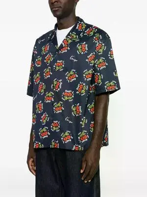 Kenzo Cherry-print Short-sleeve Shirt