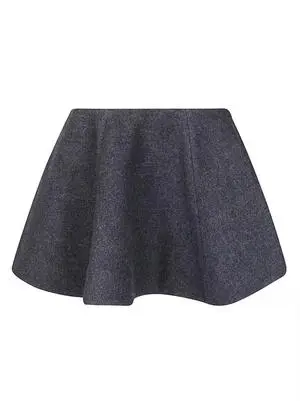 GANNI Flared Skirt - Grey