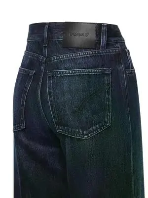 DONDUP Logo-patch Wide-leg Jeans