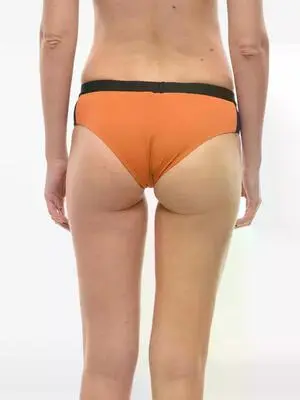 Karl Lagerfeld Logo-waistband Bikini Briefs - Orange