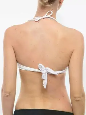 Karl Lagerfeld Logo-print Bikini Top