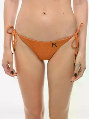 Karl Lagerfeld Side-tie Bikini Bottoms - Orange