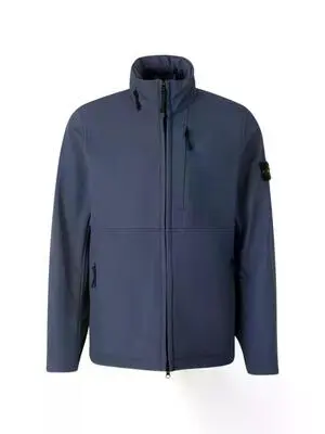 Stone Island Logo-patch Jacket - Blue
