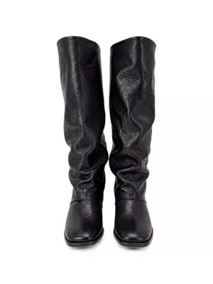 P.a.r.o.s.h Grainy Effect Slouch Boots