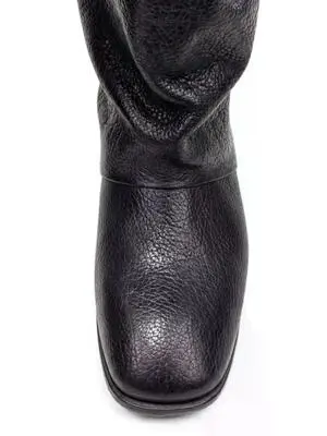 P.a.r.o.s.h Grainy Effect Slouch Boots
