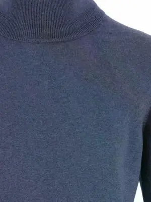 Tagliatore Miles High-neck Wool Sweater - Blue