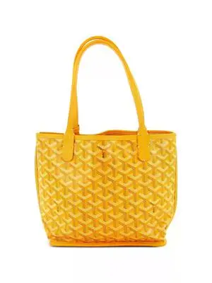 Goyard Anjou Reversible Tote Coated Canvas Mini Satchel - Yellow