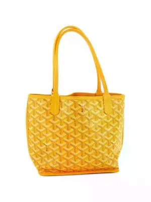 Goyard Anjou Reversible Tote Coated Canvas Mini Satchel - Yellow