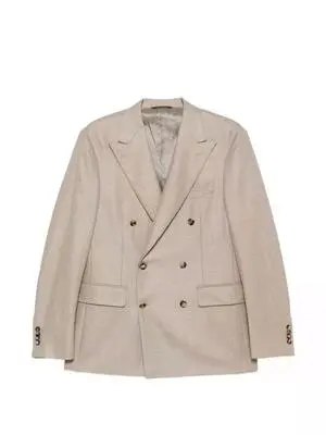 Canali Double-breasted Peak-lapels Blazer - Neutrals