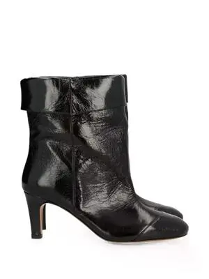 Isabel Marant Étoile Foldover-top Almond-toe Ankle Boots - Black