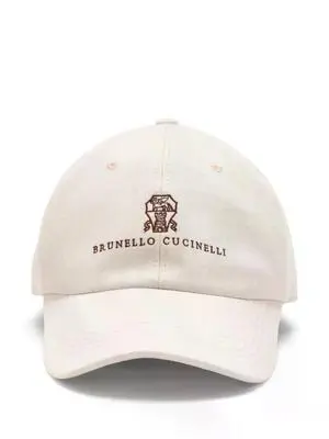 Brunello Cucinelli Logo-embroidered Baseball Cap - Neutrals