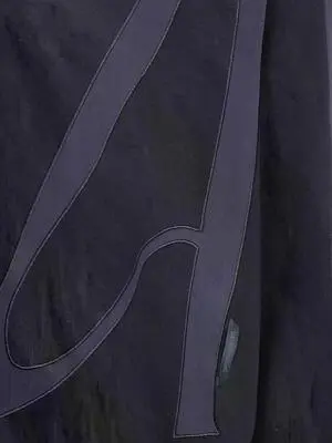 Emporio Armani French Terry Hoodie With Oversized Ea Embroidery - Black