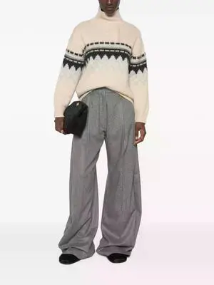 ALLUDE High-neck Cashmere Sweater - Neutrals