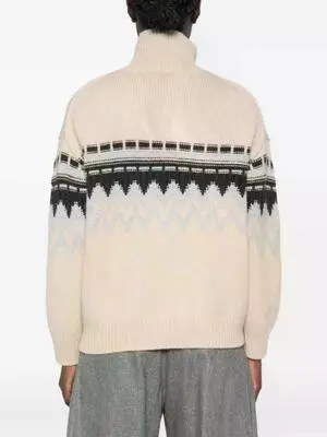 ALLUDE High-neck Cashmere Sweater