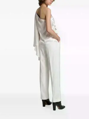 Alberta Ferretti Pressed-crease Straight-leg Trousers