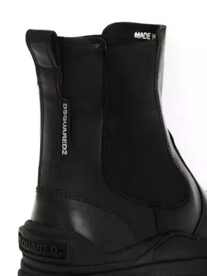 Dsquared2 Lug-sole Leather Ankle Boots