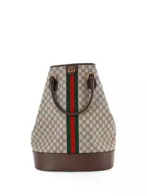 Gucci Savoy Duffle Gg Coated Canvas Tote Bag