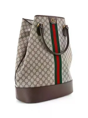 Gucci Savoy Duffle Gg Coated Canvas Tote Bag