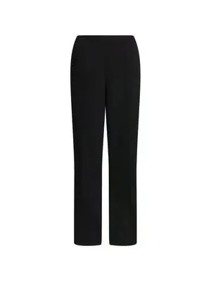 Alberta Ferretti Pressed-crease Straight-leg Trousers - Black