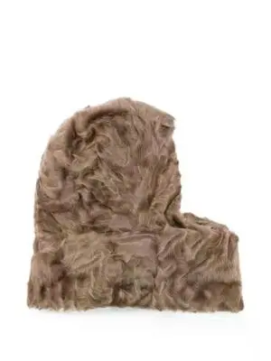 LISKA Textured-finish Balaclava - Brown