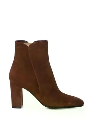 GIANVITO ROSSI Lisa Suede Ankle Boots - Brown