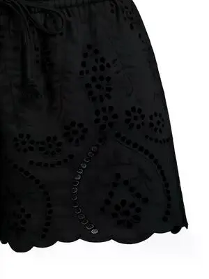 Natalie Martin Jasper Broderie-anglaise Beach Shorts