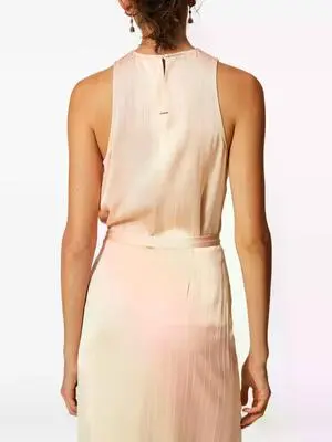 TWINSET Satin And Lace Top