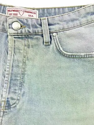 HTC LOS ANGELES Raw-cut Denim Shorts