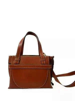 Loewe Gate Knotted Leather Tote Bag - Brown