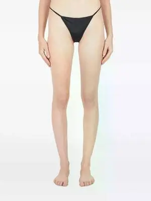Guess Logo-plaque Thong - Black