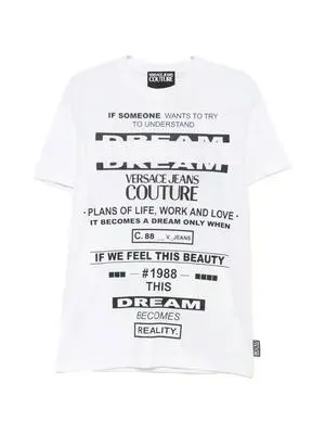 Versace Slogan-print T-shirt - White