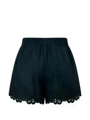 Veronica Beard Vivaldi Lace-embroidered Shorts