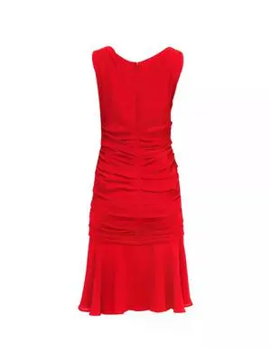 Dolce & Gabbana Silk Draped Midi Dress