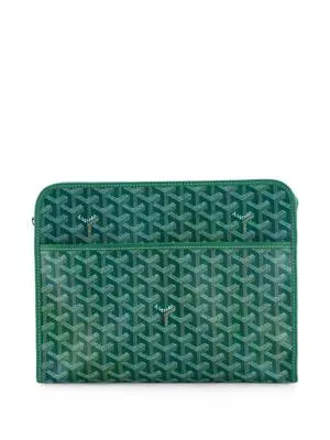Goyard Jouvence Toiletry Coated Canvas Gm Pouch - Green
