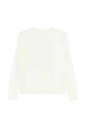 Eric Bompard Cashmere Crew-neck Cardigan - Neutrals