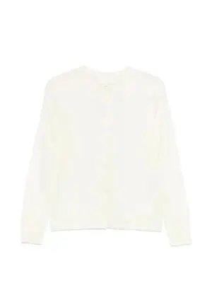 Eric Bompard Cashmere Crew-neck Cardigan - Neutrals