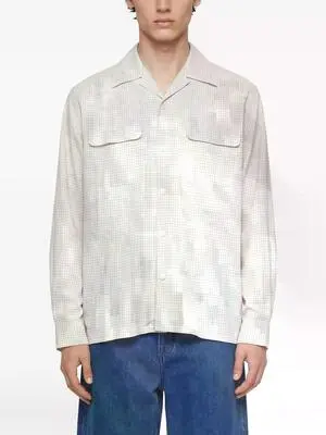 SUNFLOWER Check-pattern Flap-pocket Shirt