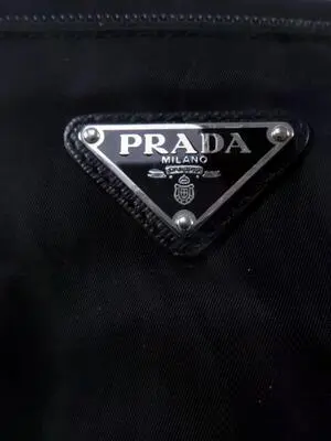 Prada Re-nylon Triangle Logo Clutch Bag
