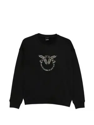 Pinko Love Birds Embellished Sweater