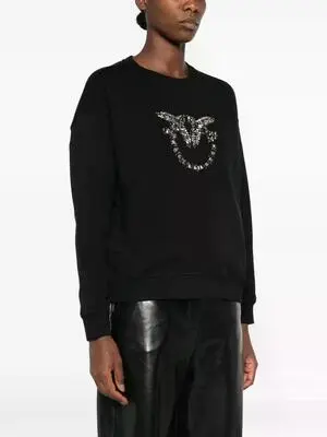 Pinko Love Birds Embellished Sweater