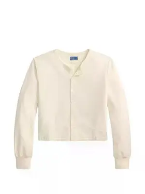 Polo Ralph Lauren Ribbed-trim Button-up Cardigan - Neutrals