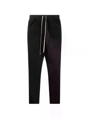 Rick Owens Drawstring-waist Drop-crotch Trousers - Black