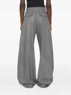 THELATEST E-billie Pleated Wide Leg Trousers