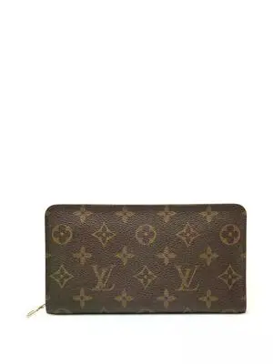 LOUIS VUITTON 2001 Monogram Porte Monnaie Zippy Wallet Long Wallets - Brown