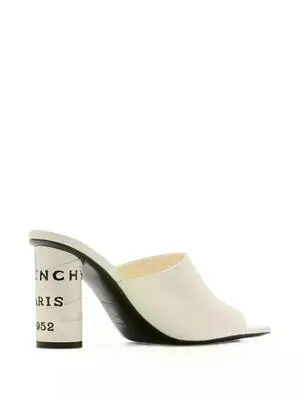 Givenchy Tape Heeled Mules In Leather
