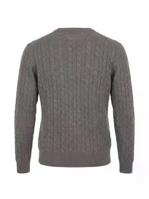 Malo Cable-knit Crew-neck Sweater