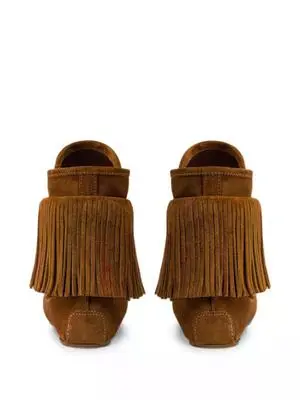 Paris Texas Indiana Fringed Ankle Boots