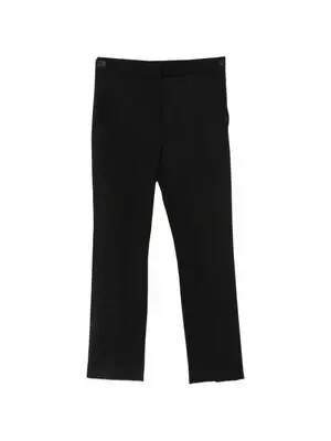 Max Mara Stretch Wool Canvas Tailored Trousers - Black