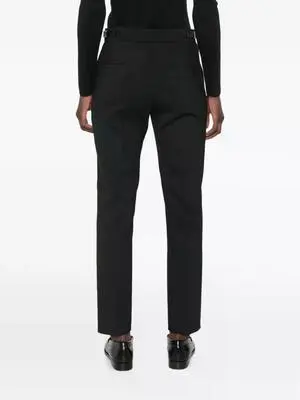 Max Mara Stretch Wool Canvas Tailored Trousers